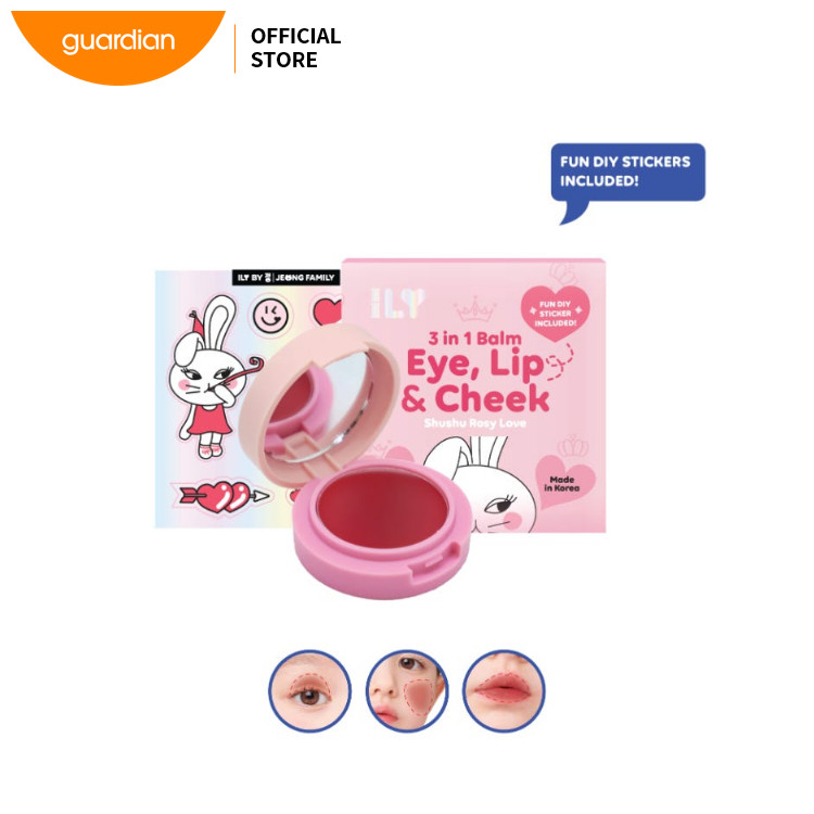 Ily By Jeong Family 3In1 Eye, Lip & Cheek Balm - Ss031 Shushu Rosy Love | Shopee Malaysia