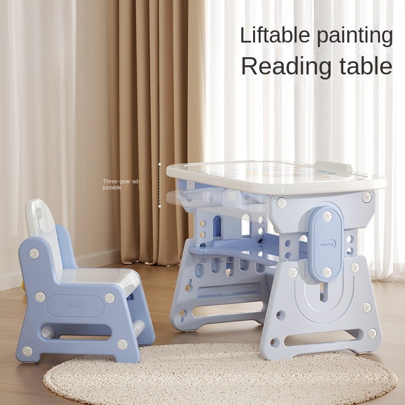 2 in 1 Kids' Study Table With Chair Children study desk Multifunctional ...