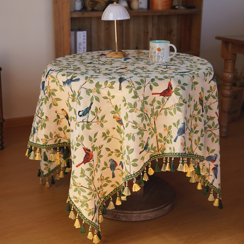 American Country Table Fabric Light Luxury Retro High-End Tablecloth ...