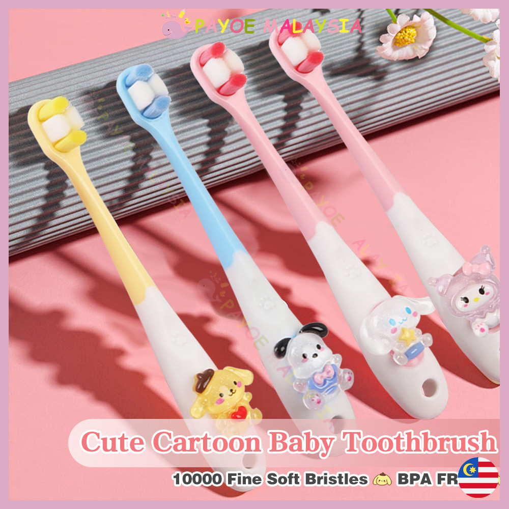 Payoe 2-7Yrs Kids Toothbrush Soft Bristle Kuromi Toothbrush Cartoon ...