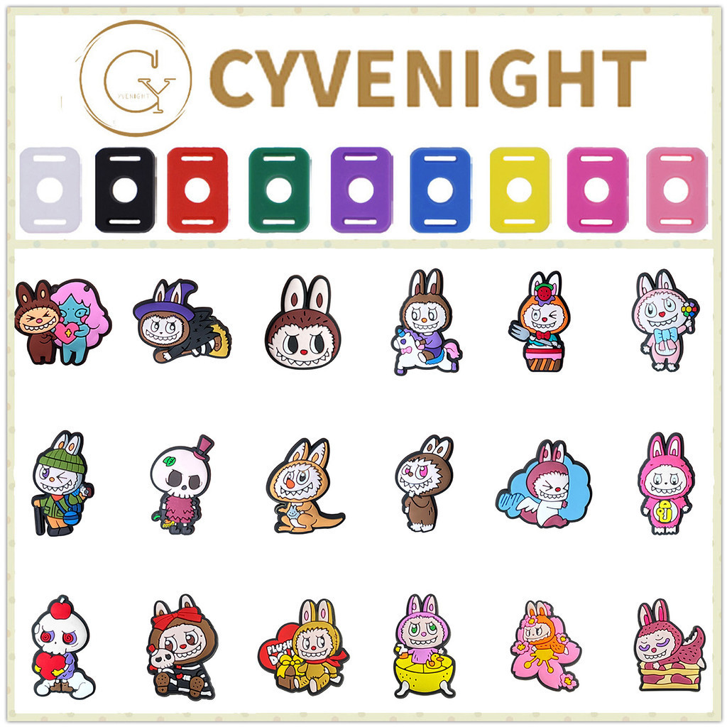 【Ready Stock】Hot New Cartoon Elf Labubu Theme Shoe Charms Jibbitz for ...