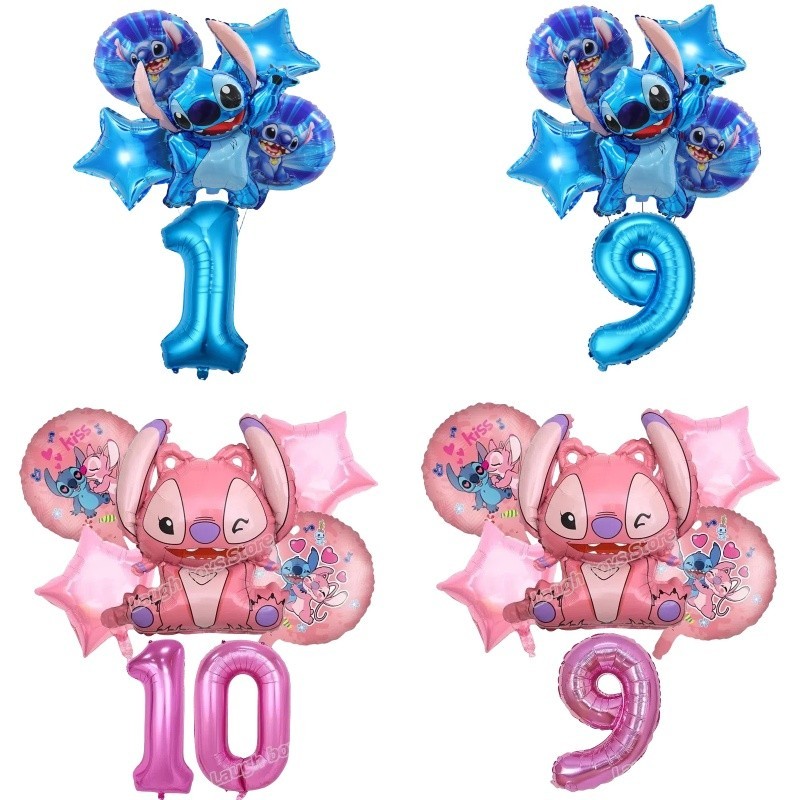 Stitch Cartoon character themed digital aluminum foil balloon ...