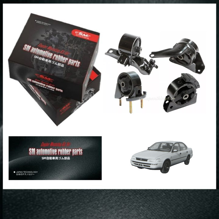 SM Engine Mounting Set - TOYOTA COROLLA AE101 AE111 1992-1999 1.6 ...