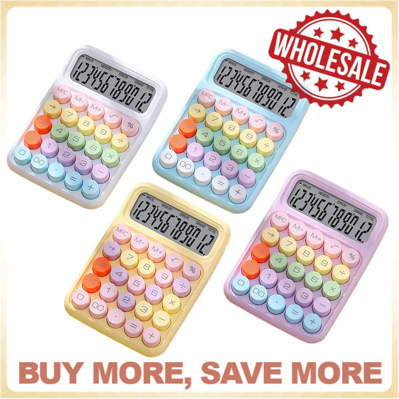 [Ready Stock] Morandi Color Calculator Large Display Mechanical Dot ...