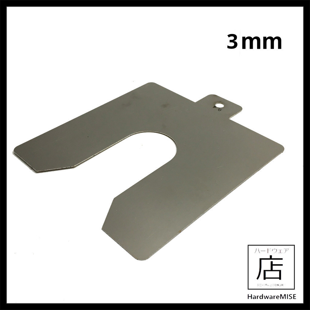 304 Stainless Steel Slotted Shim 3mm Pre-Cut Precision Shims Leveling ...