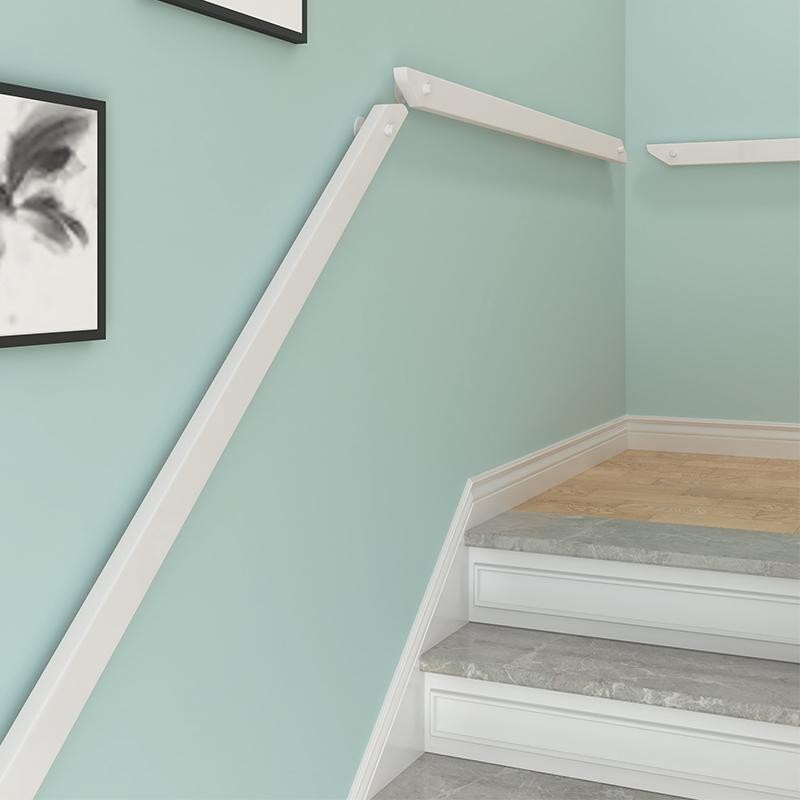 Stair Handrail against the Wall Solid Wood Light Luxury Corridor Attic ...
