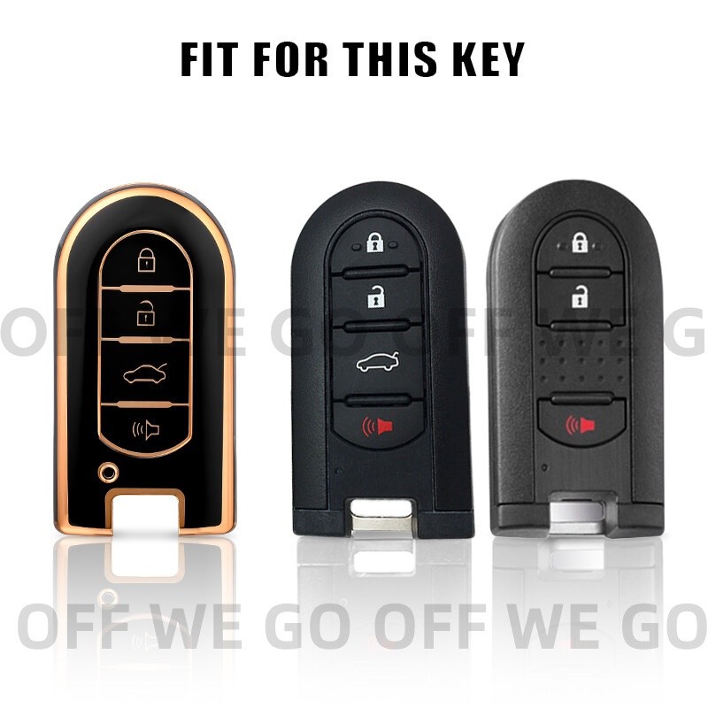 (RT) All New Perodua Bezza key cover Aruz Axia Key case TPU Remote Case ...