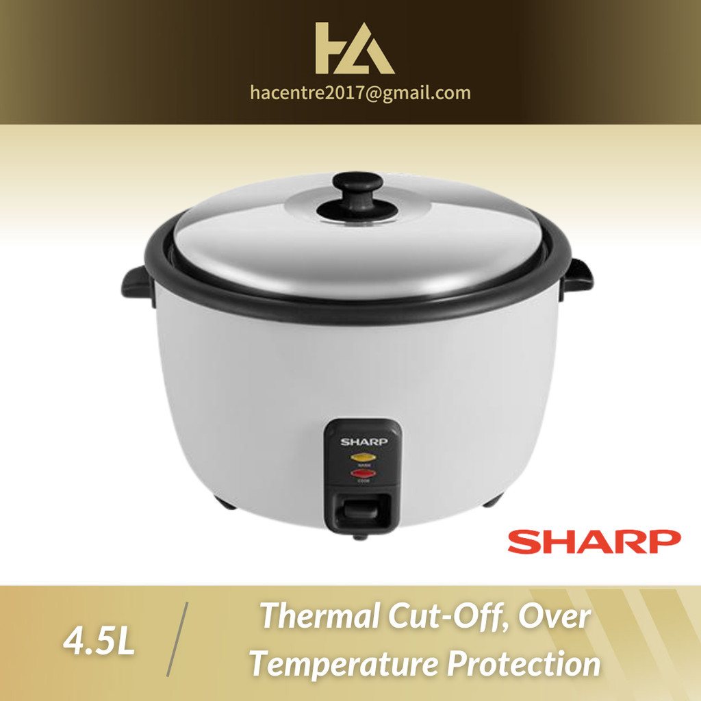 Sharp 4.5L Rice Cooker (Non Stick) KSH458CWH | Shopee Malaysia
