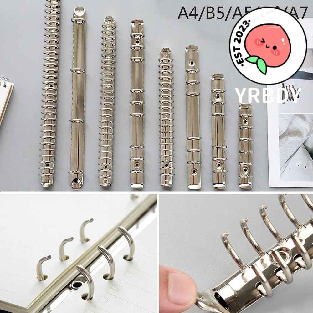 YRBWDYZDH A4/B5/A5/A6/A7 Binder Clip Stationery Notepad Metal Accessory ...
