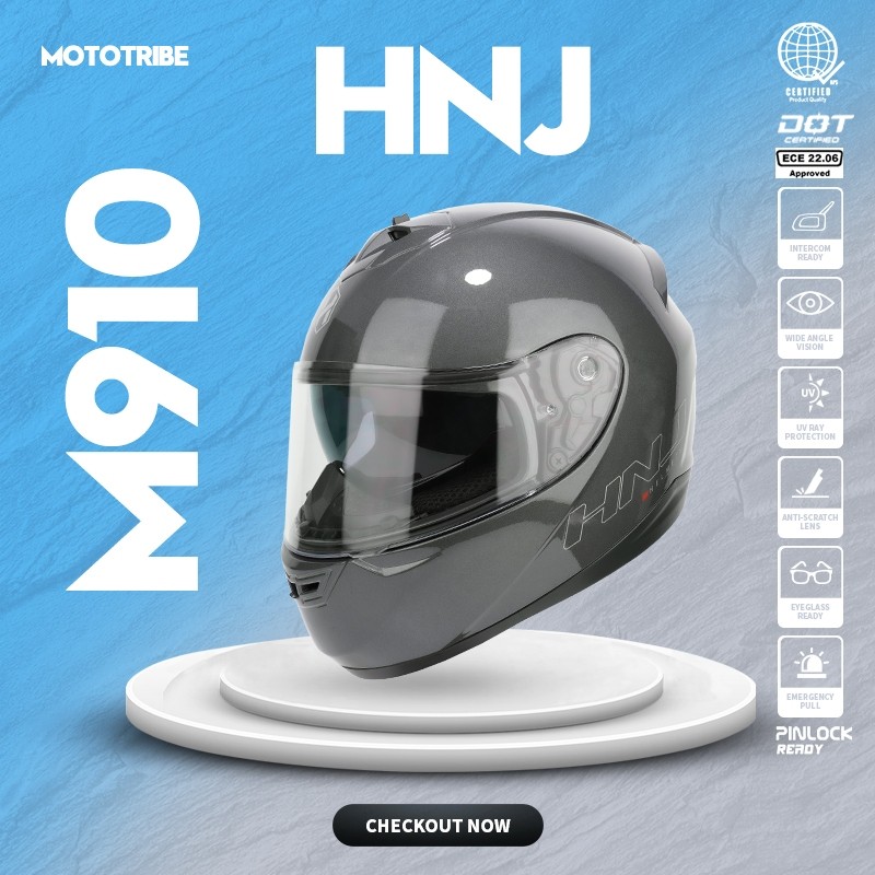 HNJ Full Face Helmet For Men Motorcycle Helmet Dual Visor Helmet Full ...