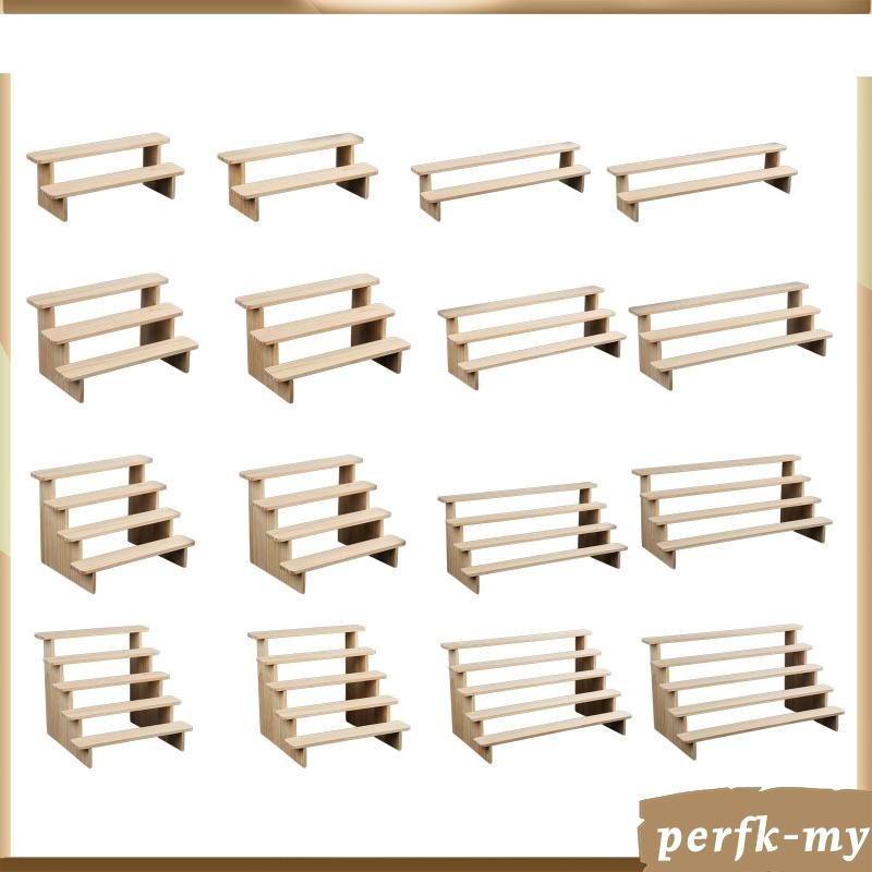 [PerfkMY] Wooden Display Riser Stand Sturdy Practical Display Shelf ...
