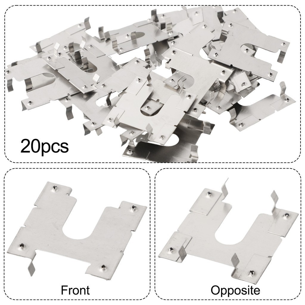 20X Earth Plate Grounding Clip Solar Panels PV Roof Fitting Stainless ...
