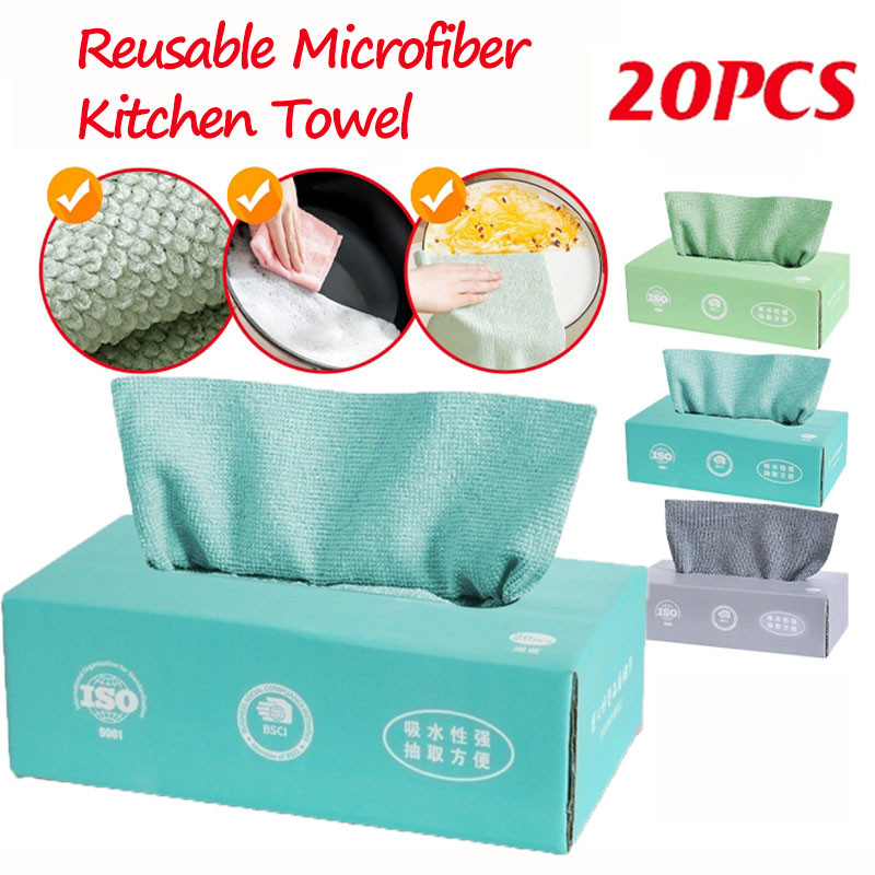 Rag Kitchen Towel Disposable Microfiber Withdrawable Rag Lazy Rub ...