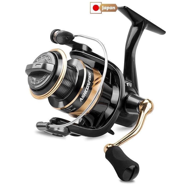 Ashconfish spinning reel 7+1BB with EVA handle knob and PE line for ...