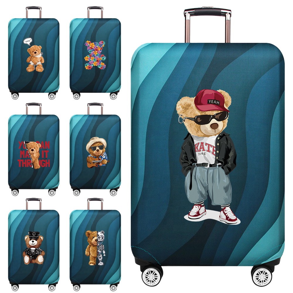 Suitcase Covers Portable Trolley Box Cover Suit 18-32 Inch Bag Thicker ...