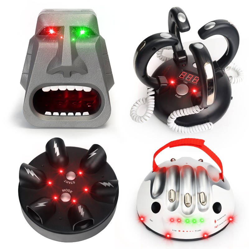 Miniature Truth Adventure Lie Detector Six-Finger Electric Shock Finger ...