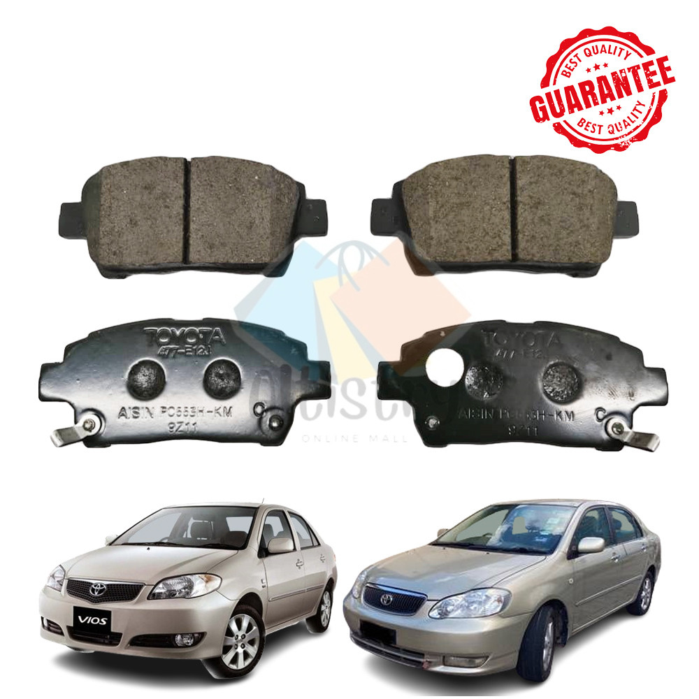 TOYOTA VIOS NCP42, ALTIS 1.8 ZZE122/ZZT30 FRONT DISC BRAKE PAD (04465 ...