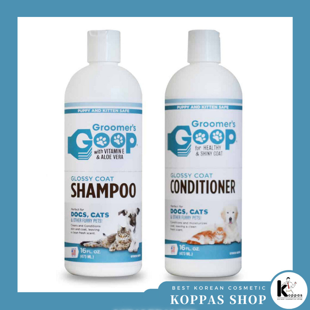 [GROOMER'S GOOP] Shine Shampoo and Conditioner for Dogs and Cats (100ml ...