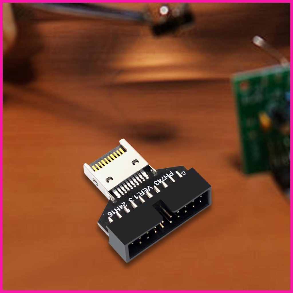 Motherboard Header Extension 19Pin USB 3.2 Front Panel Adapter Desktop ...
