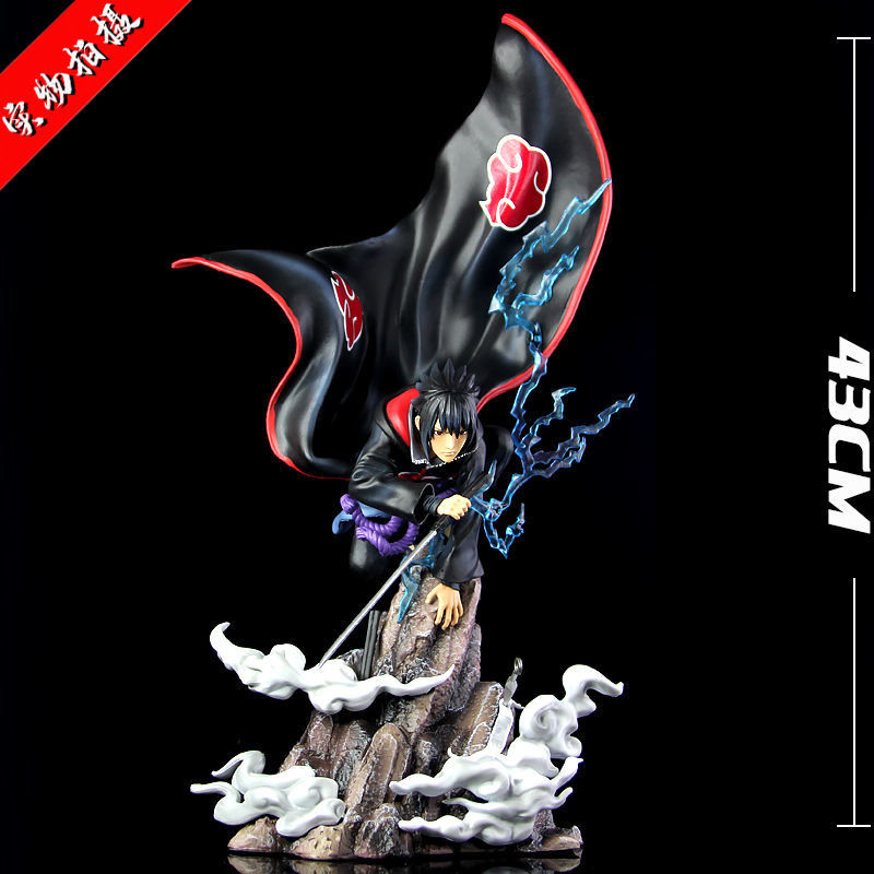 Naruto GK UP Art MINI Sasuke uchiha Super Large Hand-Made Model Statue ...