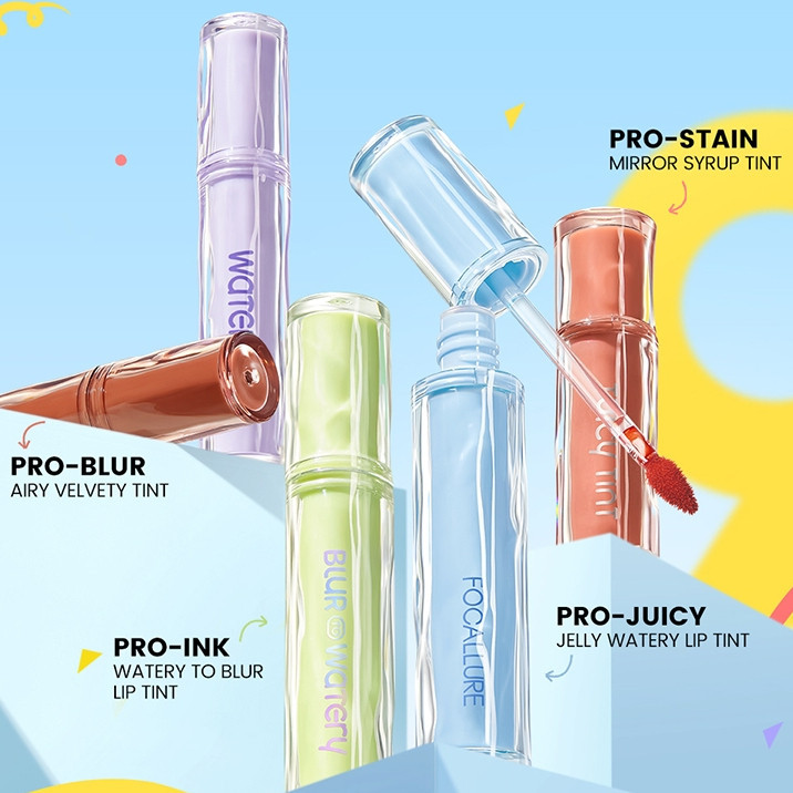FOCALLURE Lip Tint Watery Airy Velvety Watery to Blur Mirror Syrup ...