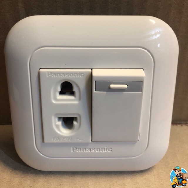 Single switch + socket + panasonic frame 1 set | Shopee Malaysia