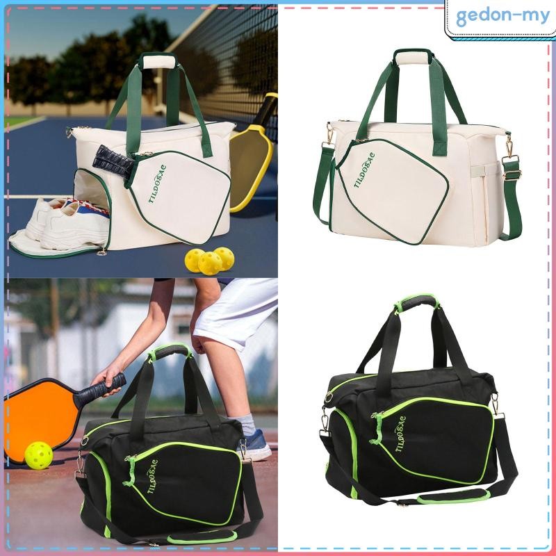[GedonMY] Pickleball Racket Bag Racket Storage with Shoulder Strap ...