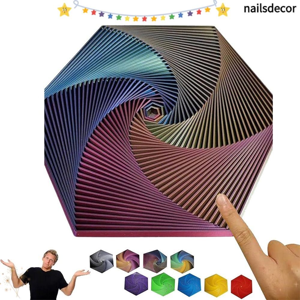 YUSENS Fractal Fidget Hexagon, Anti-stress Playing Sensory Toy Hexagon ...