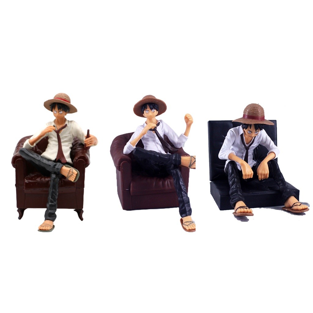 One Piece Luffy Action Figure Sitting on Sofa | Shopee Malaysia