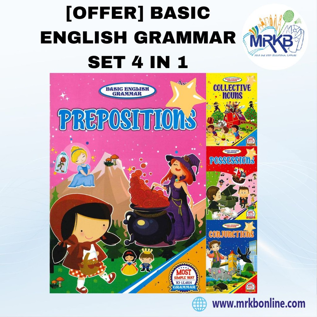 [OFFER] BASIC ENGLISH GRAMMAR SET 4 IN 1 | Shopee Malaysia