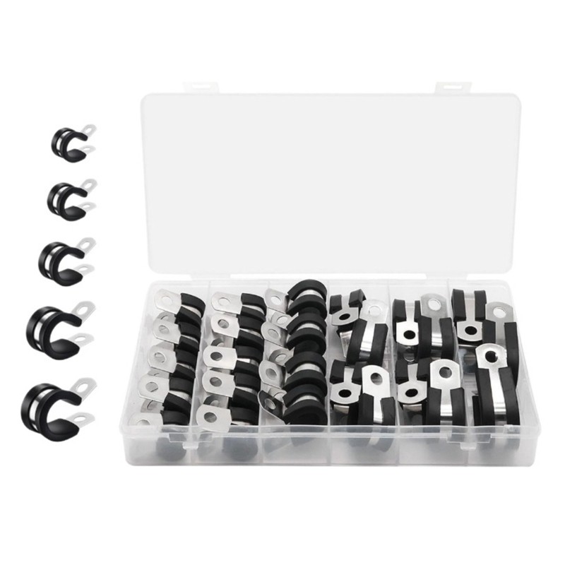HL Assorted Steel Rubberized Cable Clamps Cable Management set ...