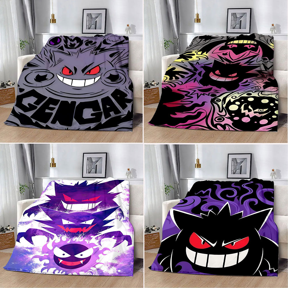 G-Gengar P-Pokemons Printed Blanket Picnic Blankets Warm Blanket Soft ...