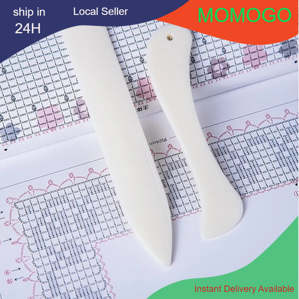 2Pcs Curved and Straight Bone Folders for Fabric Creasing Scoring Tools ...