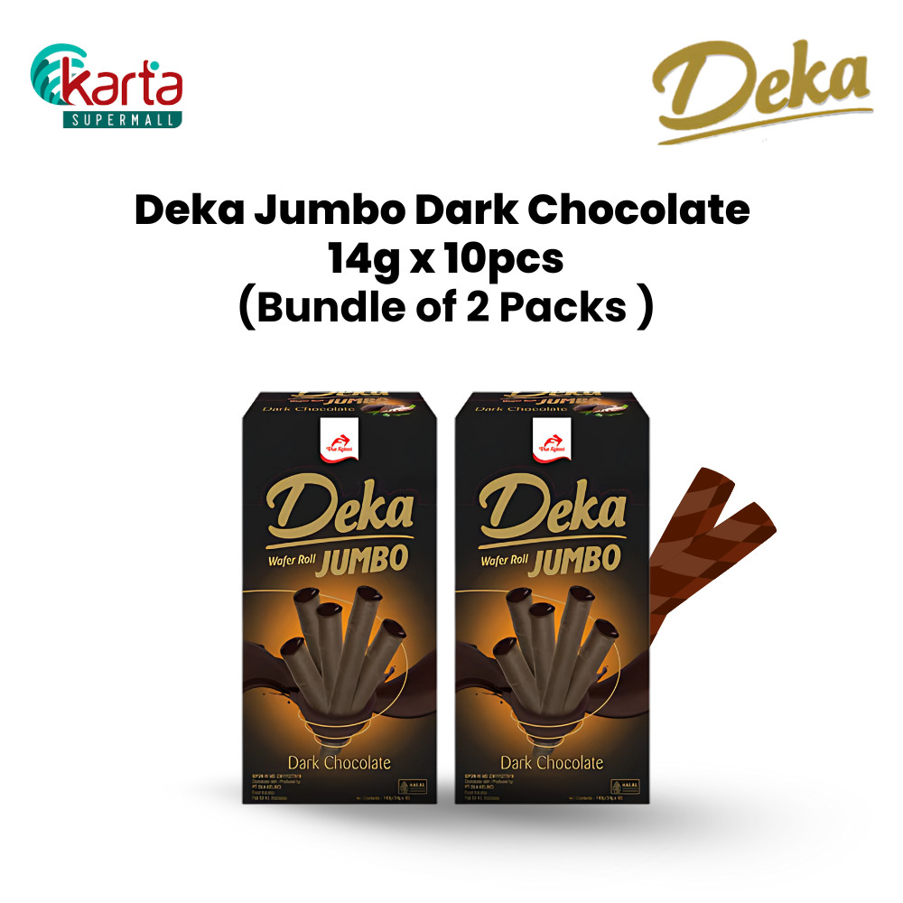 Deka Jumbo Dark Chocolate 14g x 10pcs (Bundle of 2 Packs) | Shopee Malaysia
