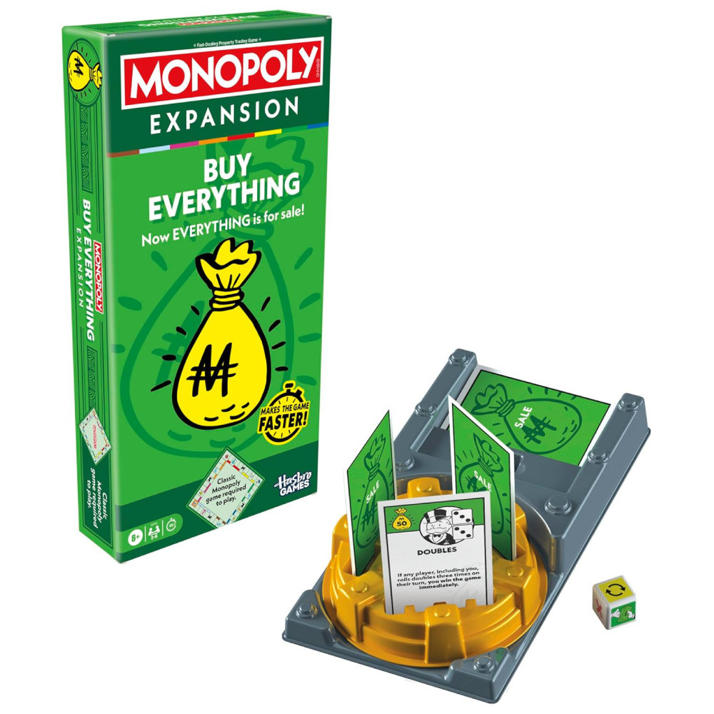Monopoly Expansion Buy Everything Now Everything Is For Sale Board Game ...