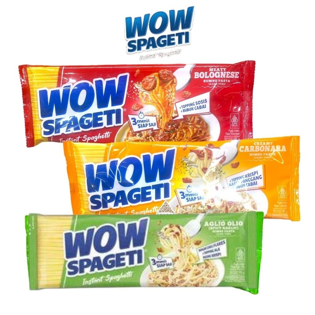 wow Spageti instant Spaghetti kemasan 75g. | Shopee Malaysia
