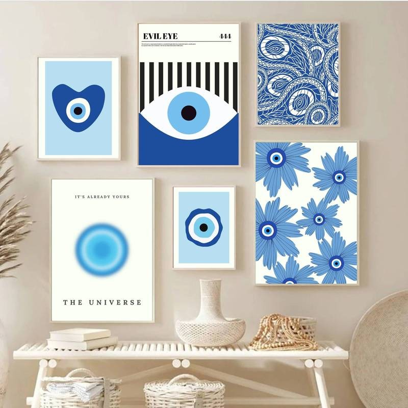 evil eye poster evil eye print bauhaus poster greek evil eye turkish ...