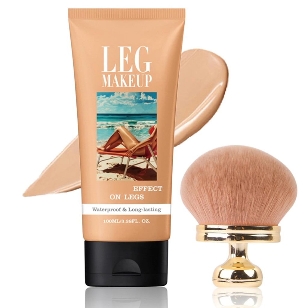 Legs Makeup Waterproof with Brush - No Transfer Body Concealer for ...