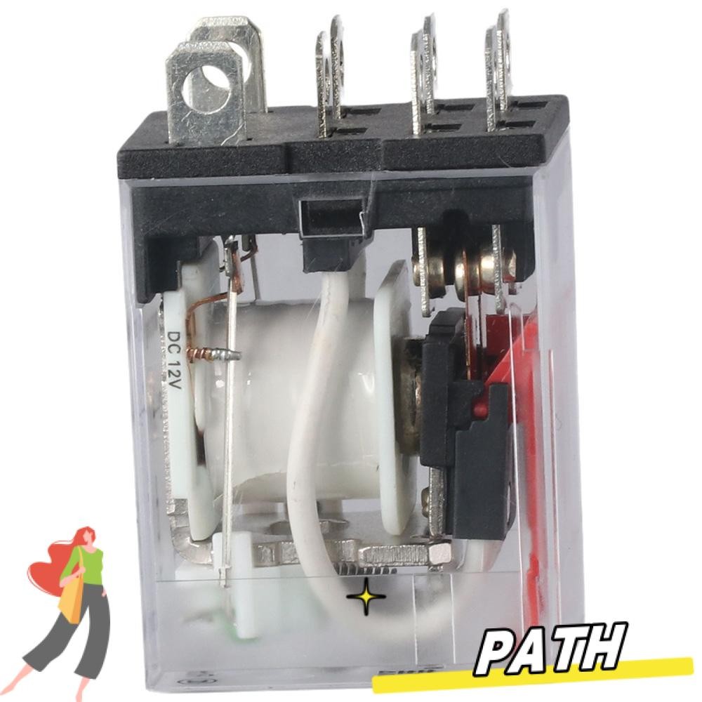PA-HOME Electromagnetic Power Relay, 12V DC with Socket Base, High ...