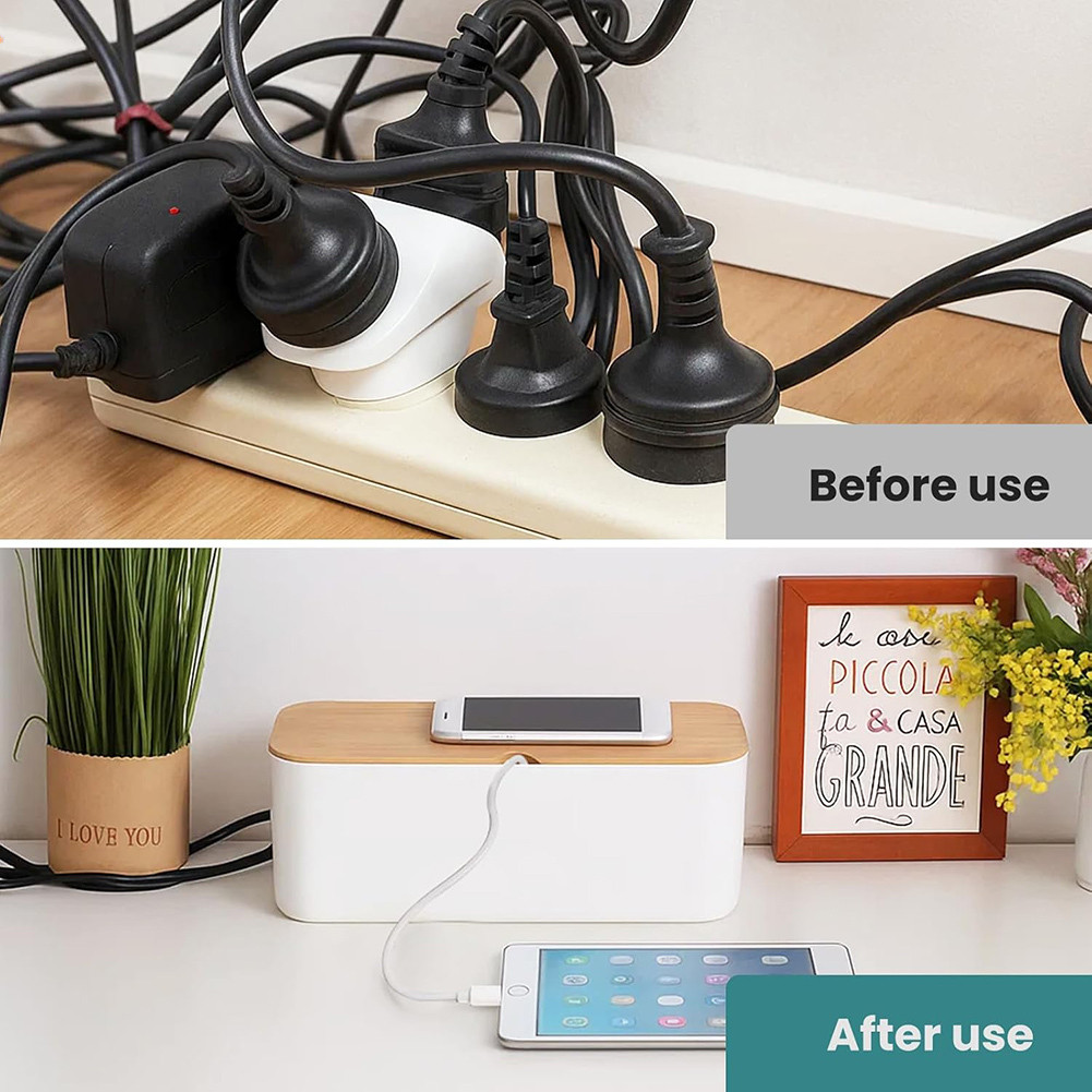 Cable Tidy Box Versatile Aesthetic Design For Gaming Setup Cable ...