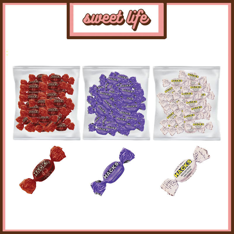 70G HACKS CANDY MENTHOL / REGULAR / BLACKCURRANT / HONEY LEMON FLAVOR ...