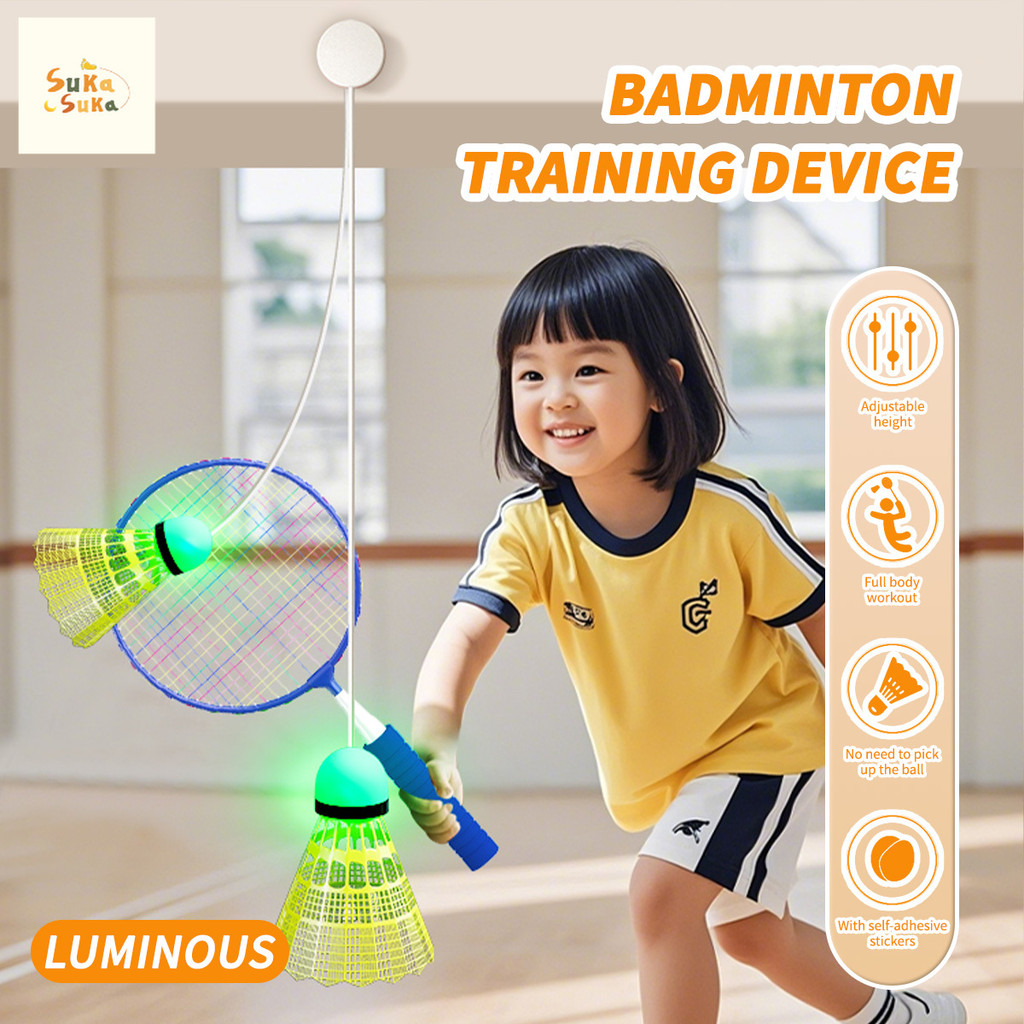 Badminton Rebound Training Set Shuttlecock Singles Practice Self ...