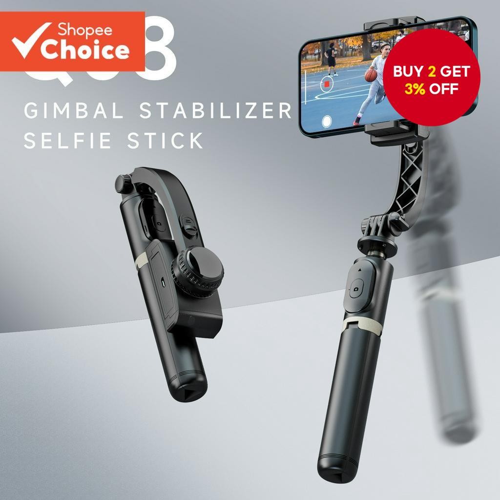 Handheld pan tilt stabilizer, anti shake face tracking selfie stick ...