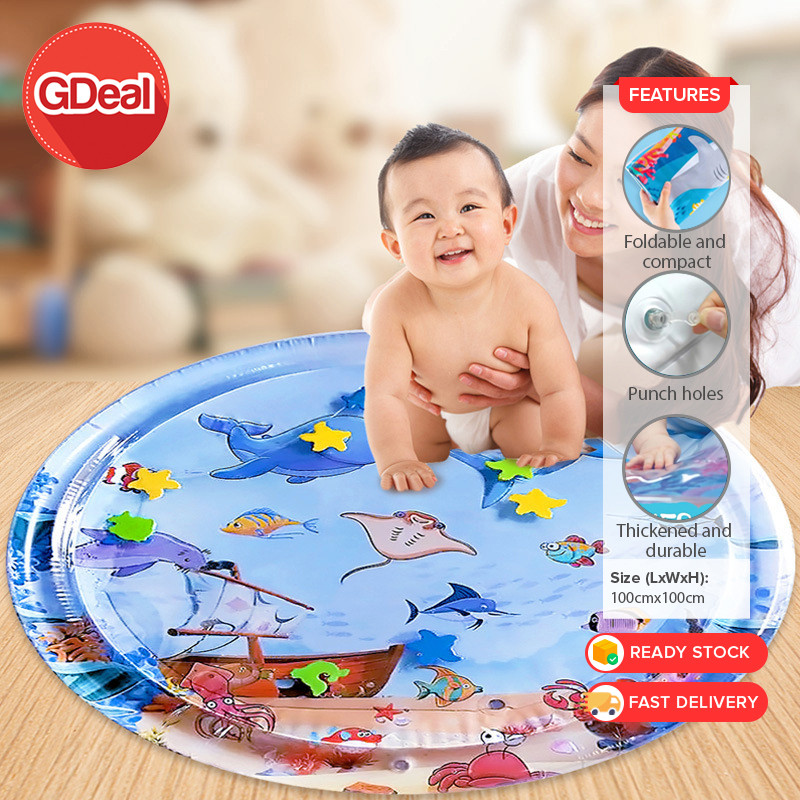GDeal Round Baby Timmy Time Water Playmat Slapped Pad Inflatable Water ...