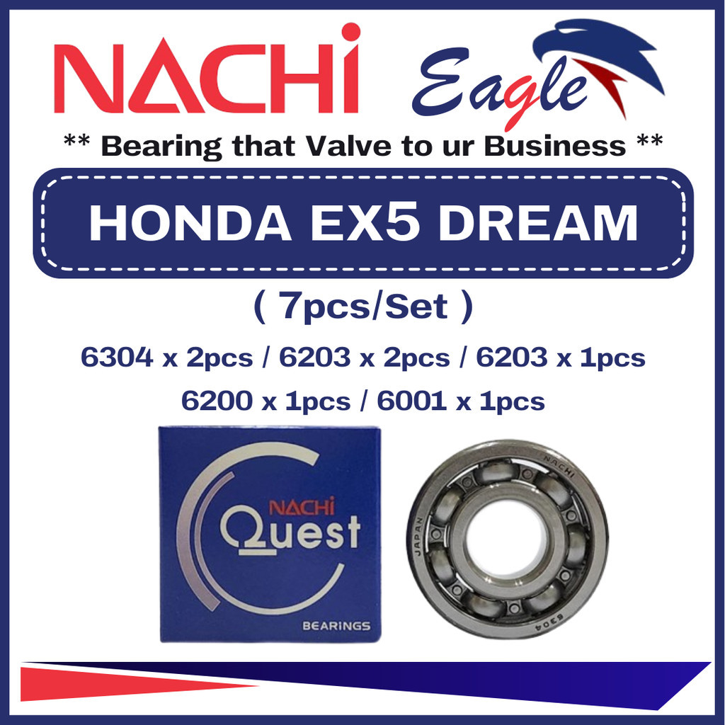 NACHI HONDA EX5 DREAM ( 7pcs/Set ) 100% ORIGINAL Engine Crankshaft ...