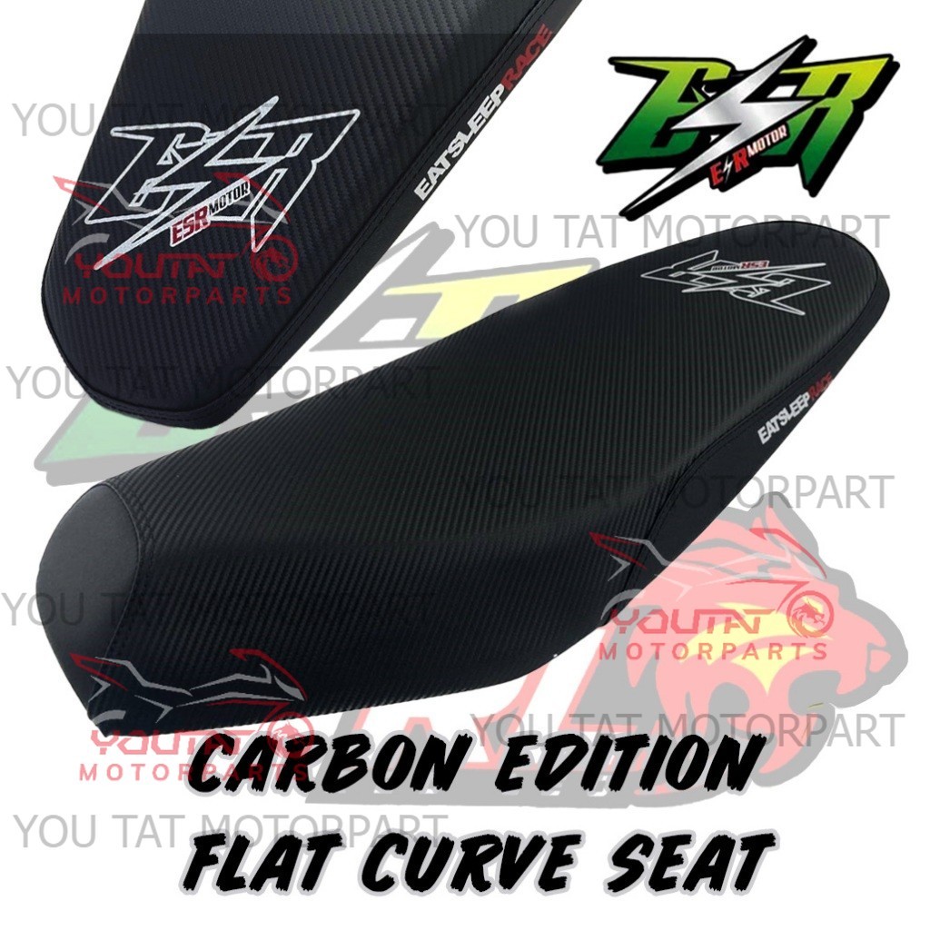 ESR RACING CARBON EDITION RACING SEAT CURVE SEAT FLAT CUSHION SEAT Y15ZR LC135 Y16ZR SRL115 FI ...