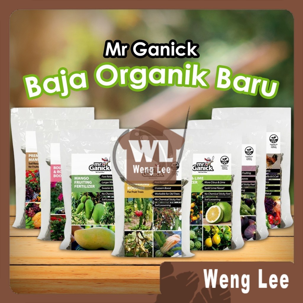 BABA Mr Ganick Baja Organik Baru Premium Organic Fertilizer Flowering ...