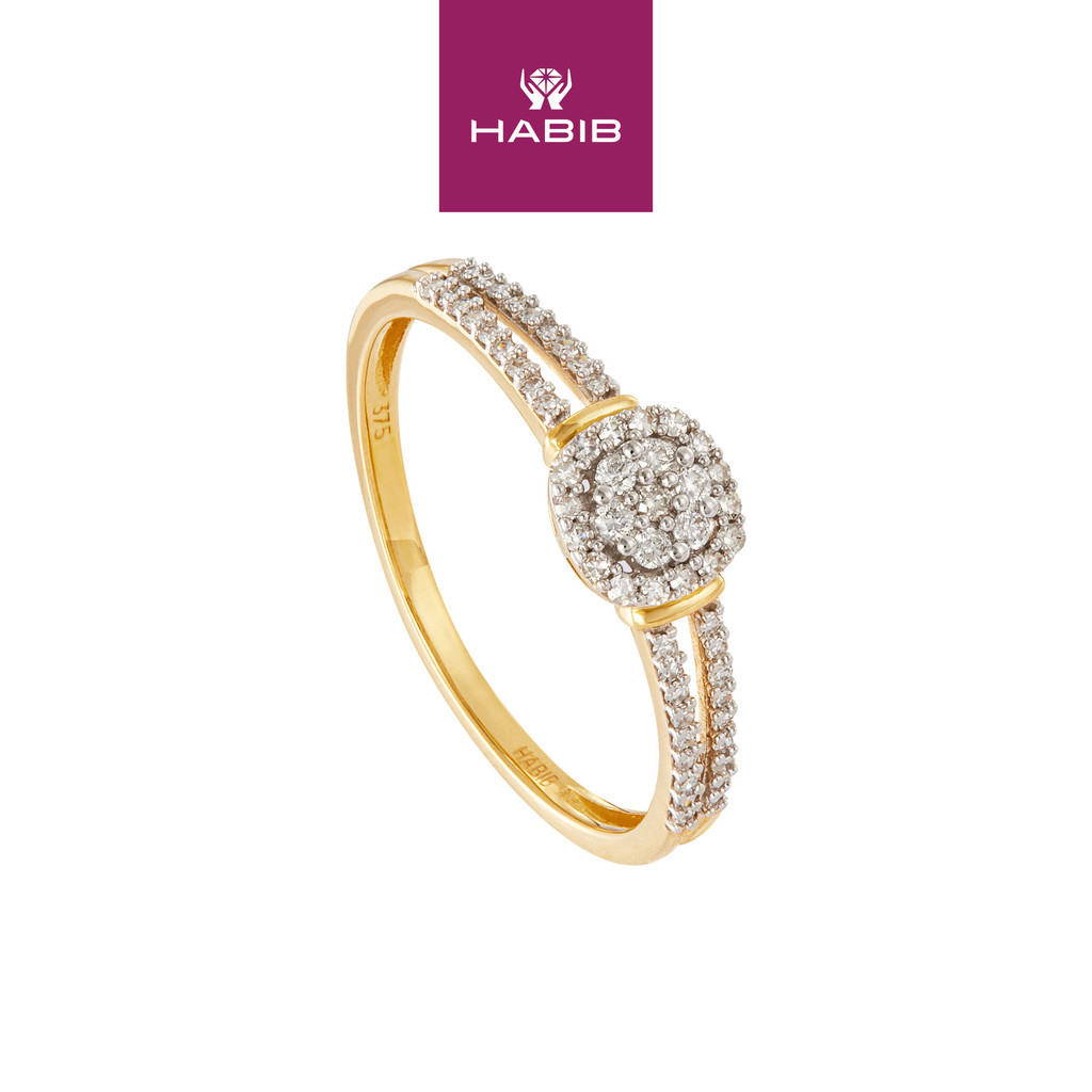 HABIB Diamond Ring in 375/9K Yellow Gold 272570625(YG) | Shopee Malaysia