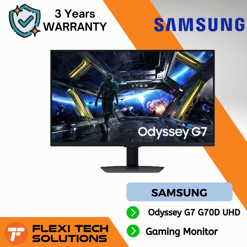 Samsung 32" Odyssey G7 G70D UHD Gaming Monitor 144Hz (LS32DG702EEXXS ...