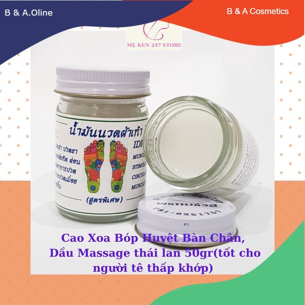 High Acupressure Foot Massage, Hot Oil, Balm Is Thai Massage Feet 50gr ...